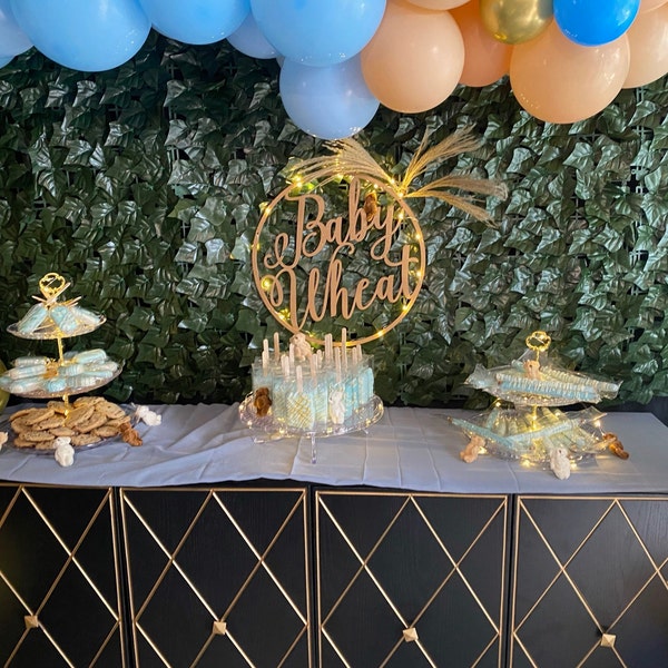 Custom Circle Frame Wood Cutout Sign, Event Cut Out, Door Hanger ...