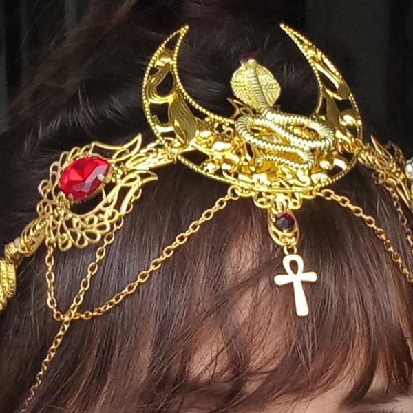 Demonic Headwear: Gothic Crown, Satanic Horns, Devil Cosplay, Fantasy ...
