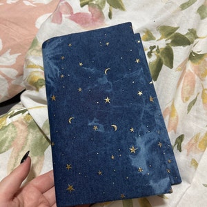 Adjustable Book Cover, Fabric Book Cover, Reusable Book Cover, Handmade ...