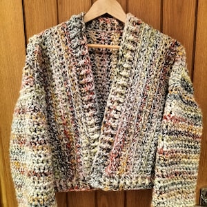 Crochet Pattern / Easy Bomber Cardigan / Chunky Crochet Sweater ...