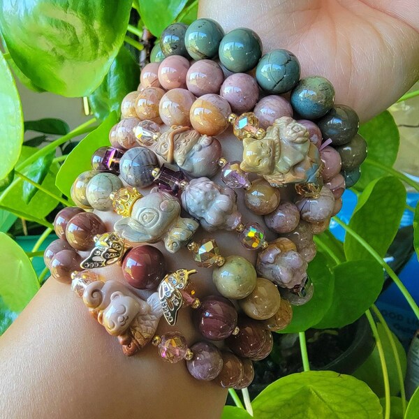 Alashan Agate Koi Fish Keychain & Bag Charm - Etsy