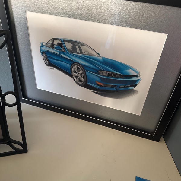 Car Drawing Commission Custom Sketch, Custom Car Artwork Drawing From ...
