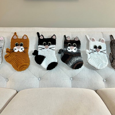 Crochet Pattern INSTANT PDF DOWNLOAD Crochet Stocking Pattern Cat Dog ...