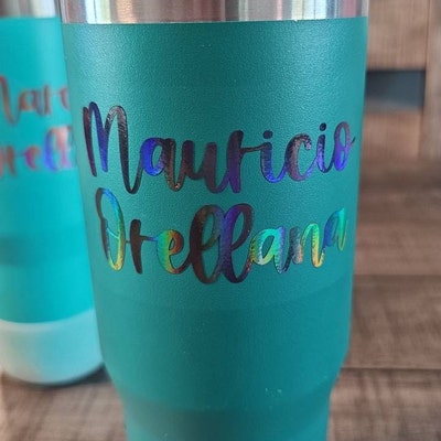 Trek Tumbler Name Decal, Customized Name Decals for 40 or 30 Oz Simple ...