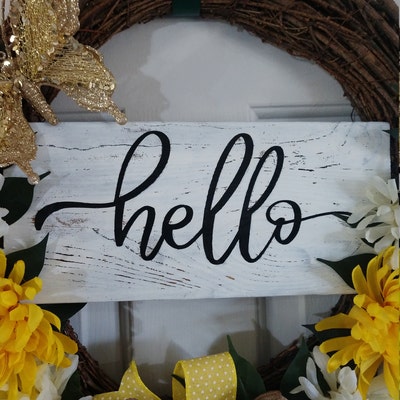 Hello SVG PNG DXF Hello Cut File Hand Lettered Hello Calligraphy Hello ...