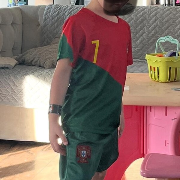 Portugal 2022 Cristiano Ronaldo #7 Kids Jersey | Football Uniform | a ...