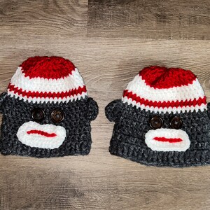 Crochet Pattern sock Monkey Cast Sock/toe Cover. Digital PDF Download ...