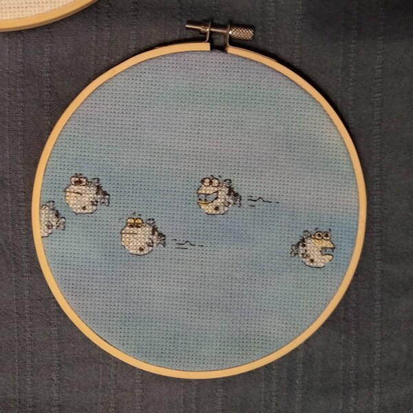 Fishes Cross Stitch Cute Fish Cross Stitch Piranha Cross Stitch Funny ...