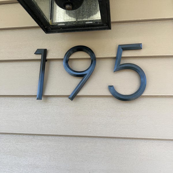 NO DRILLING REQUIRED 7.5 Vinyl Siding House Numbers Black or White - Etsy