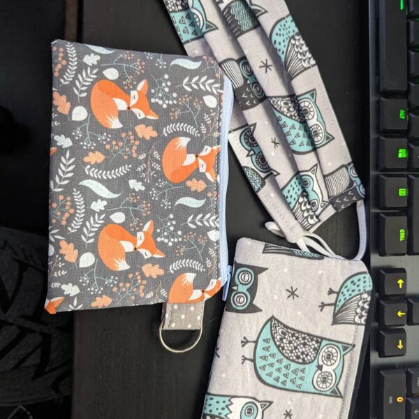 Fox Change Purse Zipper Pouch, Woodland Animal Lover Gift, Fox Zipper ...