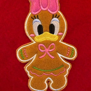 Daisy Duck Gingerbread Cookie Applique Digital Embroidery Machine ...