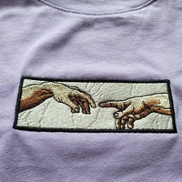 The Creation of Adam Machine Embroidery Designs, Embroidery Pattern ...