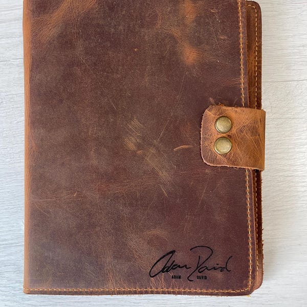 Custom Leather Portfolio, Personalized Padfolio for Women, Gifts for ...