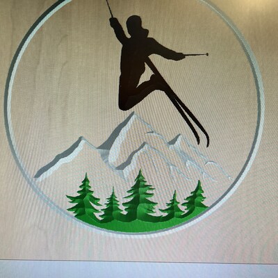 Snow, Ski, Skiing, Skier, Mountain, Landscape, Forest, Silhouette, Svg ...