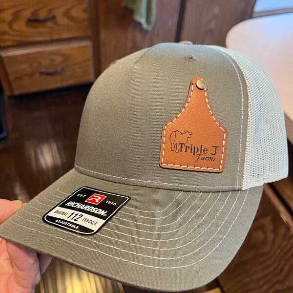 Customizable Cow Tag Hat | Adult Cattle Tag Cap | Richardson 112 or ...