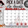 EDITABLE DANCE Template Pick a Date to Donate Fundraiser, Pay the Date ...