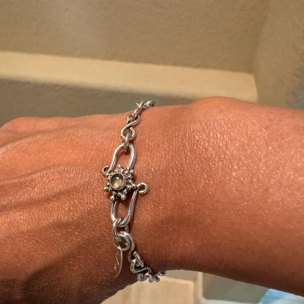 Horse Vibes Chain Bracelet. Snaffle Bit Charm With Stainless Steel ...