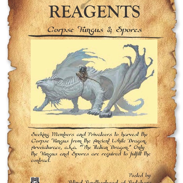 D&D Bounty Poster beasts and Insects editable PDF Dungeons and Dragons ...