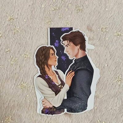 Feyre Archeron & Rhys Rhysand ACOTAR / A Court of Mist and Fury Starfall Scene Laminated Paper ...