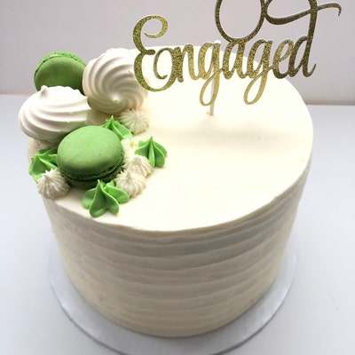 Engaged Svg, Engaged Cake Topper Svg, Cake Topper Svg, Engagement Cake ...