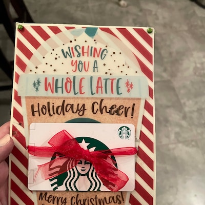 PRINTABLE Wishing You a Whole Latte Holiday Cheer Merry Christmas ...