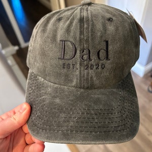 Custom Embroidered Hat, Grandpa Cap With Date, Dad Hat, Vintage ...
