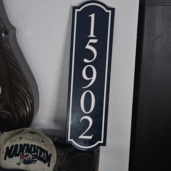 Hanging House Number Sign, Hanging Mailbox Sign, Driveway Address Sign ...