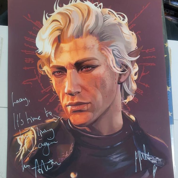 Astarion Baldurs Gate 3 Fanart Art Print Etsy