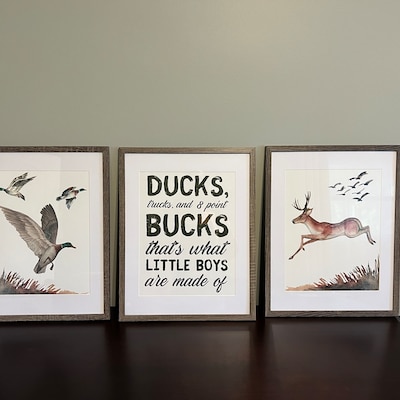 Hunting Nursery Prints, Baby Boy Nursery Decor, Duck Hunting Nursery ...