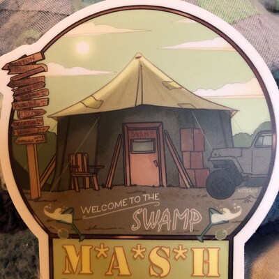 MASH Swamp Sticker High Quality Vinyl MASH Vinyl Sticker - Etsy