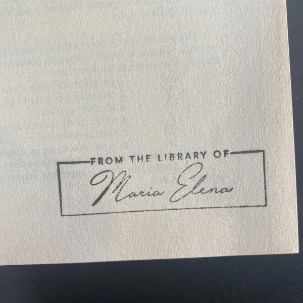 Personalized Book Stamp | Book Embosser Stamp | Custom Book Stamp ...
