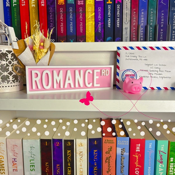 Book Library Sign 3D Printed Bookshelf Decor Gift - Etsy