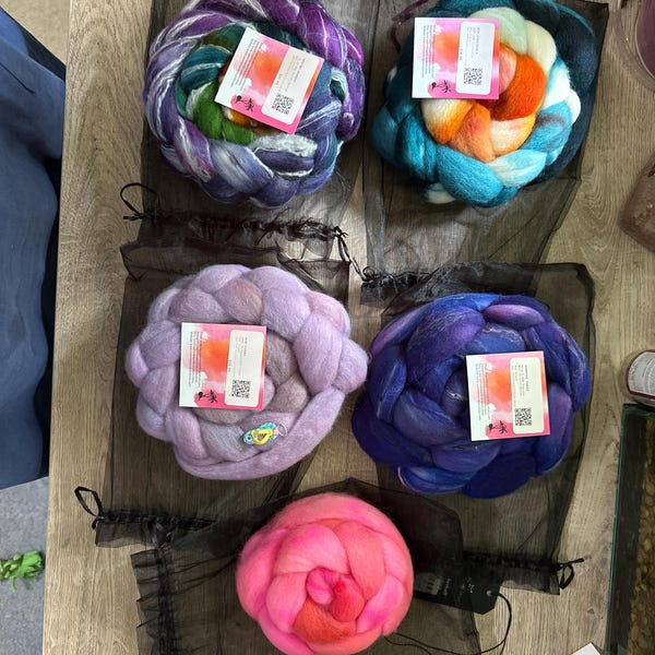 Wool Roving Mystery Bag - Hand Dyed Wool Roving, Mystery Bag, Roving ...