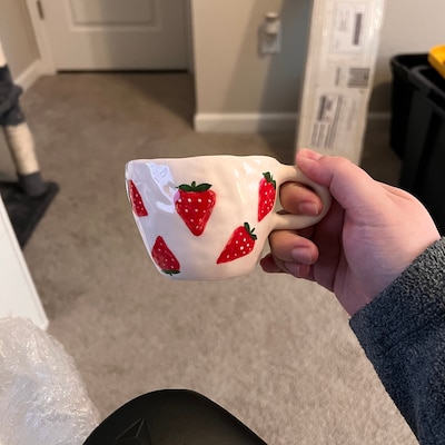 Ceramic Heart Mug Handmade Ceramic Love Mug - Etsy