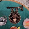 Cafe Shop Sign Enamel Pin, Hanging Shop Sign Pin, Parisian Cafe Pin ...