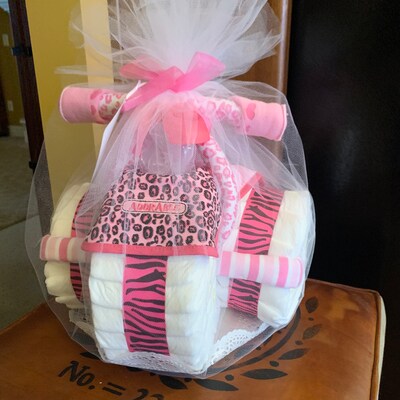 Baby Carriage Diaper Cake in Many Colors Gift or Centerpiece for Baby ...