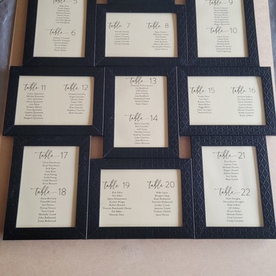 3x5 Terracotta Wedding Seating Chart Template, Terracotta Table Seating ...