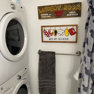 Mickey Laundry Sign Disney Laundry Sign Custom Disney Laundry Sign ...
