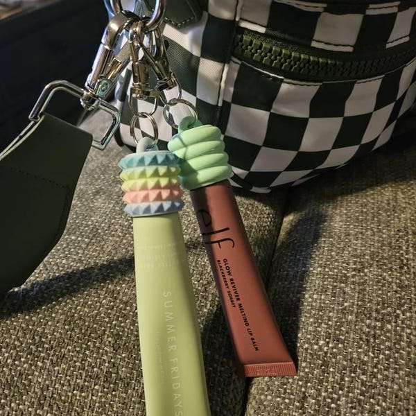 GLOSSGRL Keychain Cap for Lipgloss and Balm - Bubble Cap - Chap Cap ...