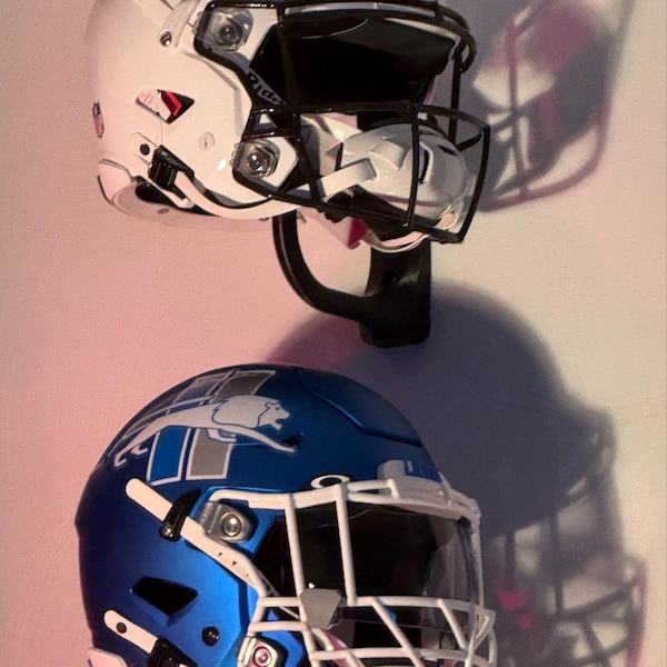 Full Size Helmet Holder, NFL, Mount, Hanger, Screw Mount, Football ...