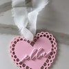 Scallop Heart Tag Heart Tag Valentine’s Basket Tags Valentine’s Day ...