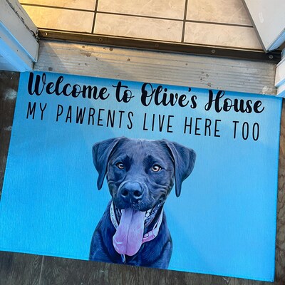 Custom Pet Desk Mat Personalized Pet Portrait Desk Mat Dog Dad Office ...