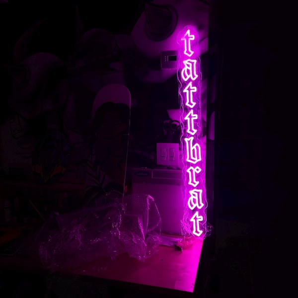 HORROR Neon Sign, Gothic Decor, Movie Room Display Gift for Horror ...