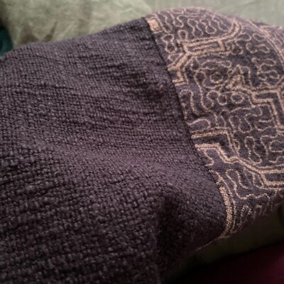 SHIPIBO Cotton Scarf Black Gold Shawl Sacred Geometry Icaro Pattern ...