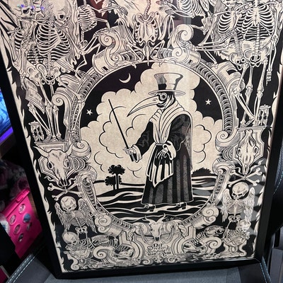 O Death Victorian Tombstone Raven Crows Mourning Funeral Poster - Etsy