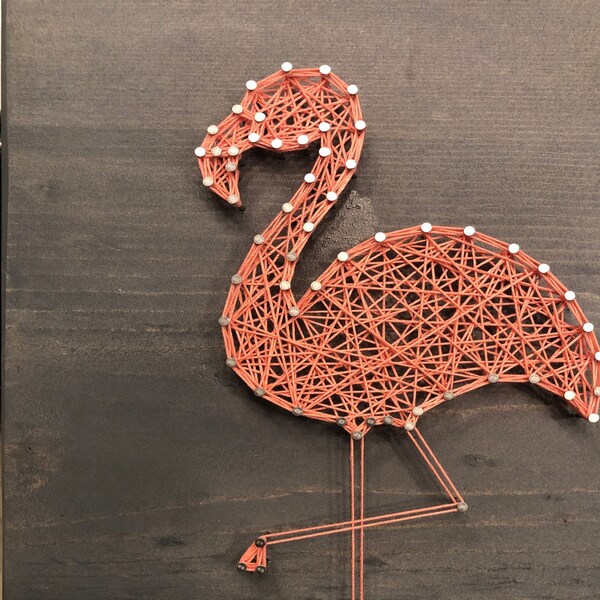 Mini Flamingo String Art, Flamingo Decor - Etsy
