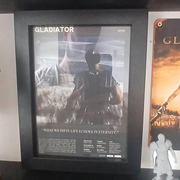 Gladiator Movie Poster | Maximus Farm Scene | Wall Decor | Vintage ...