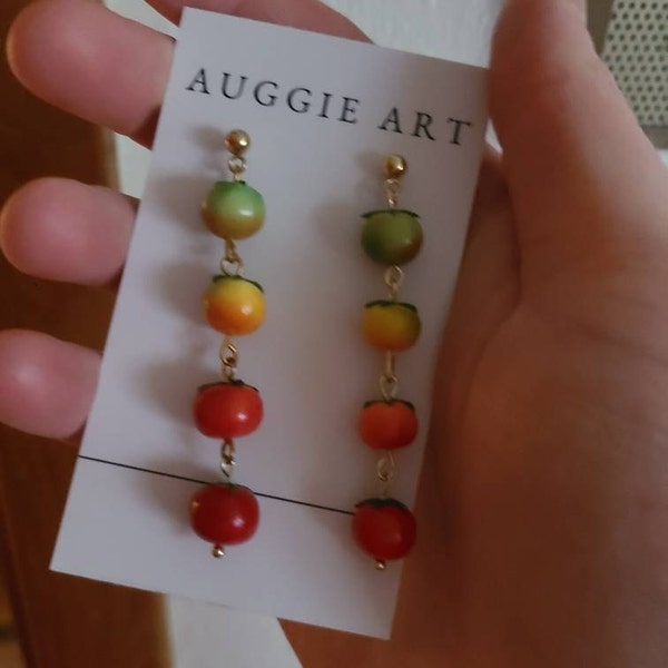 Tomato Earrings Miniature Food Jewelry Gardener Gifts tomato Girl ...
