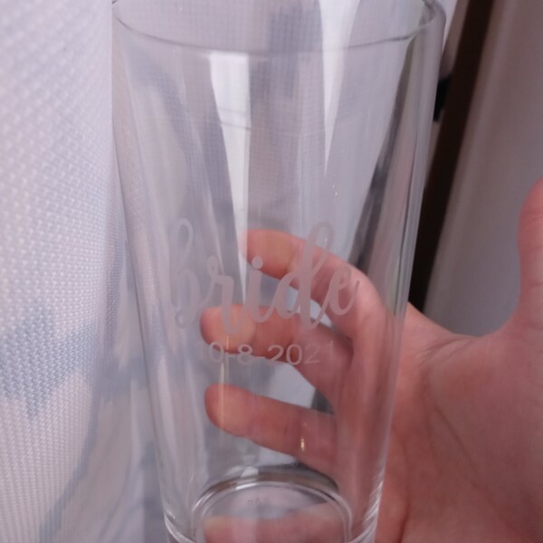 Etched Monogram Glass Monogrammed Cocktail Custom Whiskey Glass