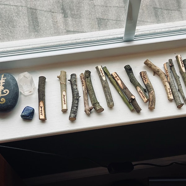 Celtic Tree Ogham Sticks - Etsy